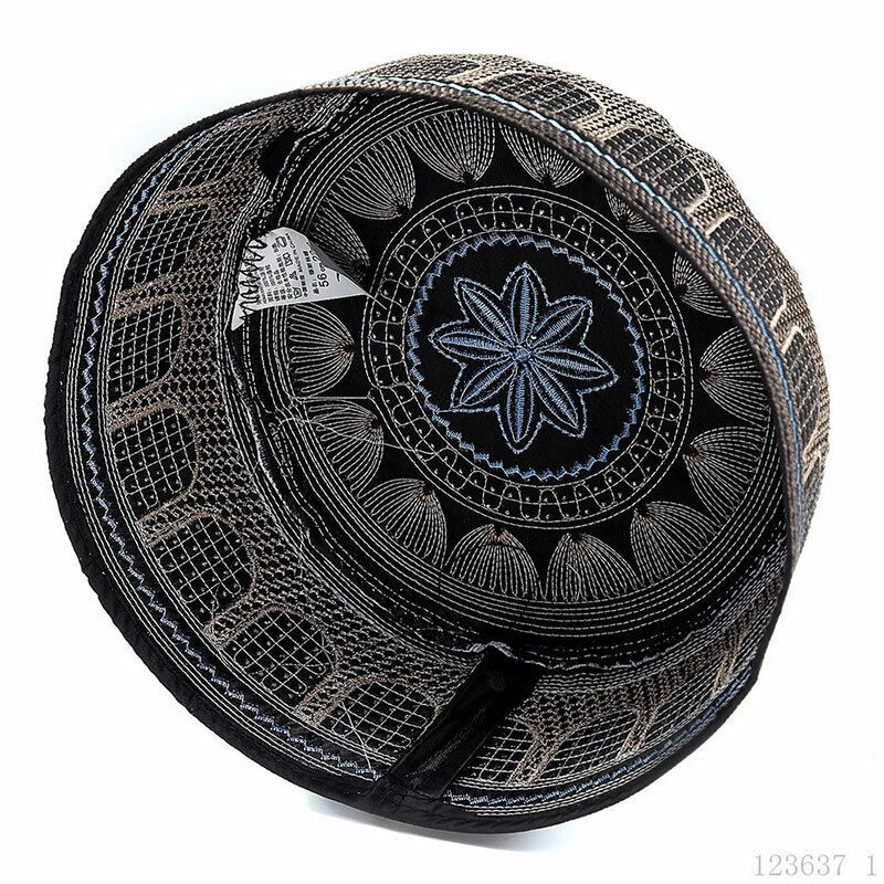 Various Sizes Islamic Headwear Traditional Kufi Prayer Hat Topi Design ...