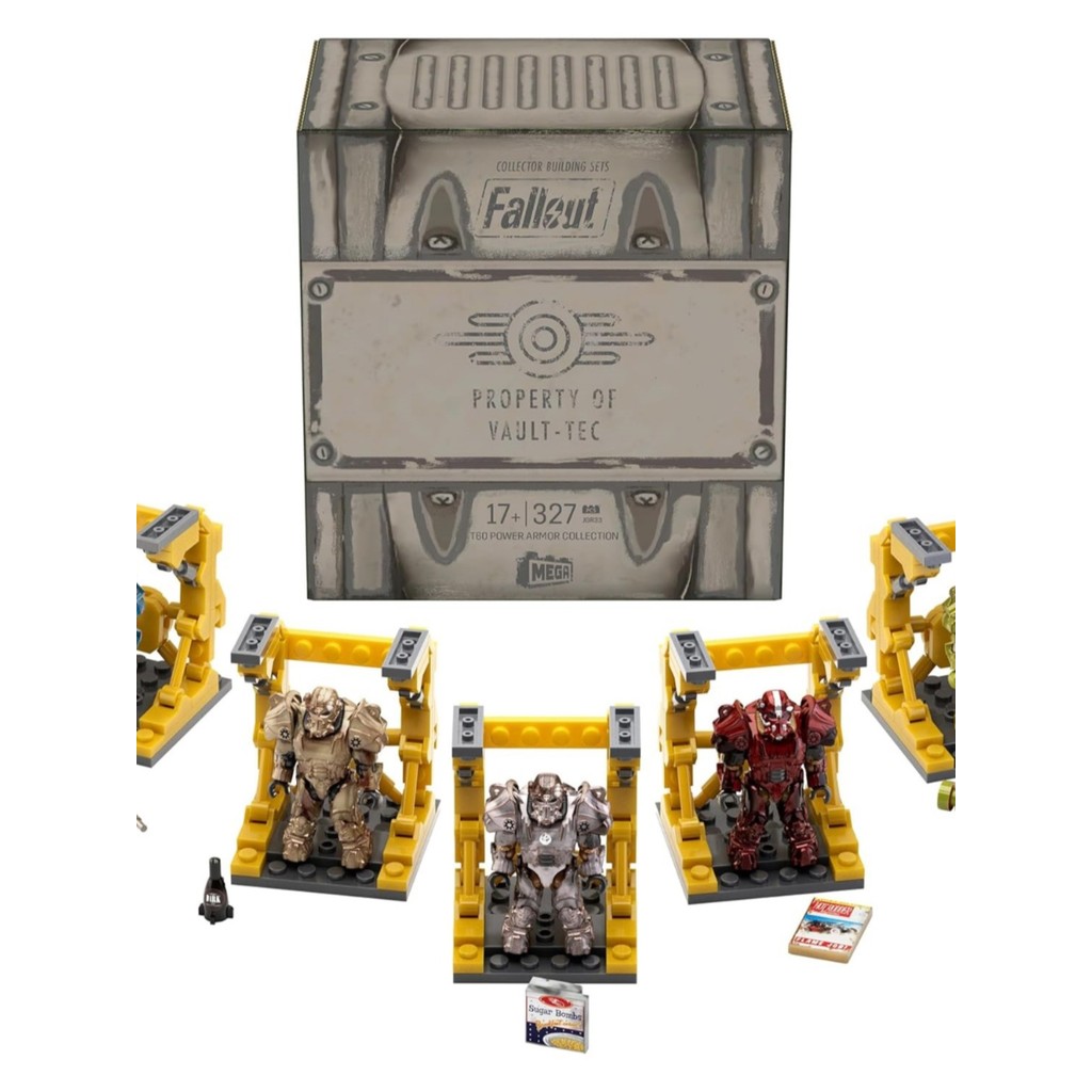 MEGABLOKS MEGABLOKS Fallout Radiation T-60 Power Armored Building Block ...