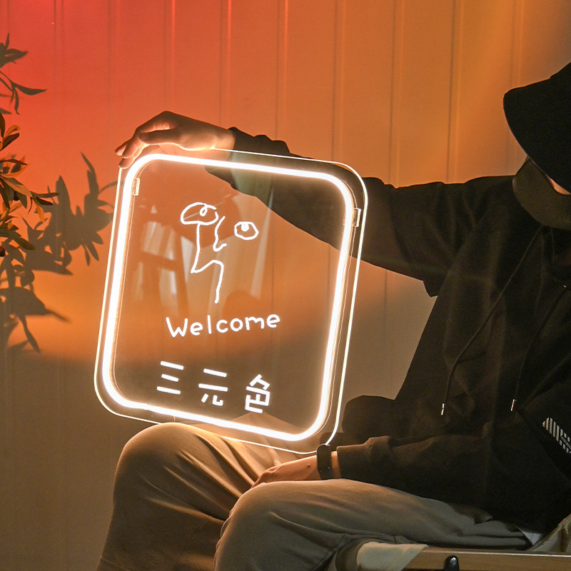 Customized Light Box Billboard led Neon Light Luminous Character ...