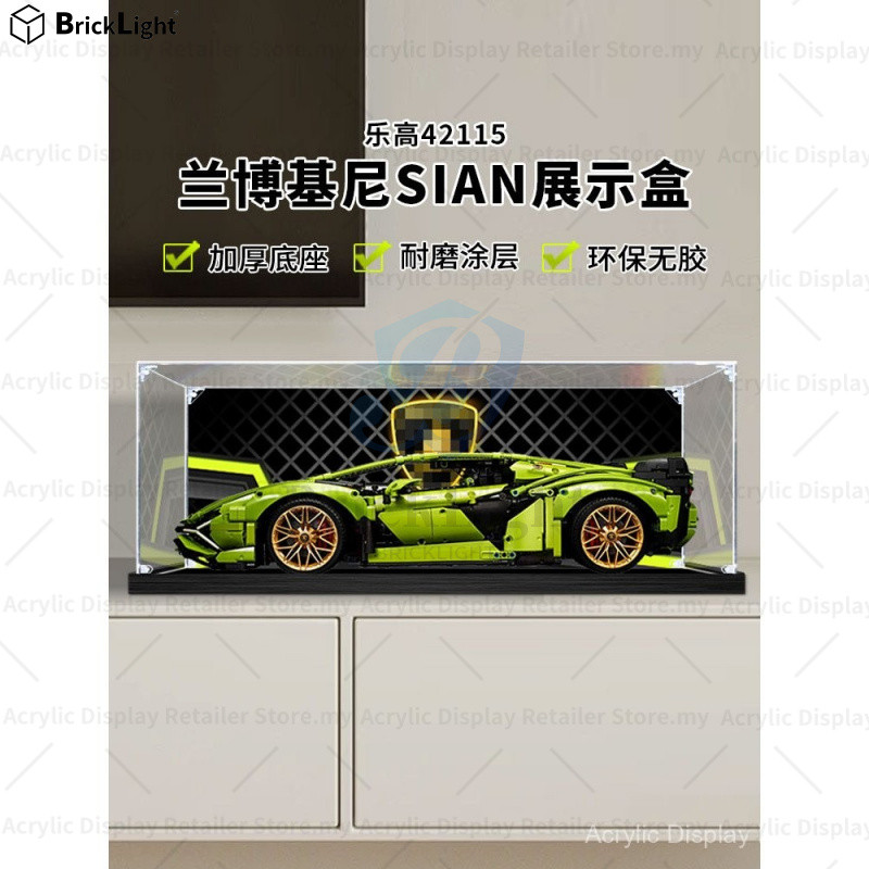 Acrylic Display Box Lego Lamborghini SIAN Lightning 42115 Transparent ...