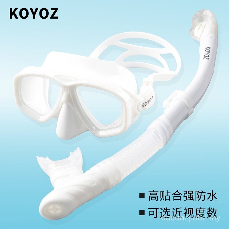 KOYOZ Snorkeling Sambo Equipment Diving Mask Snorkel Set Mask Full Dry ...