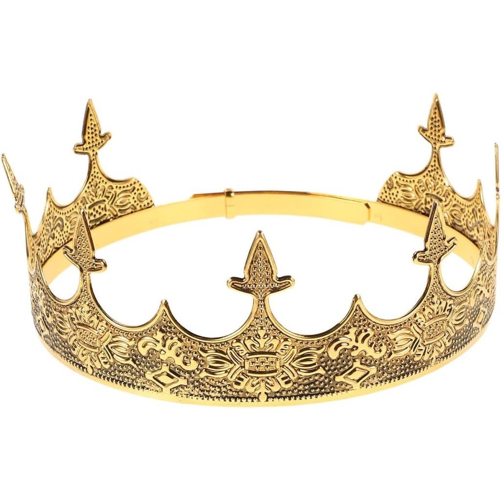 OATIPHO King Crown Men's Prince Costume Retro Crown Headdress Men's ...