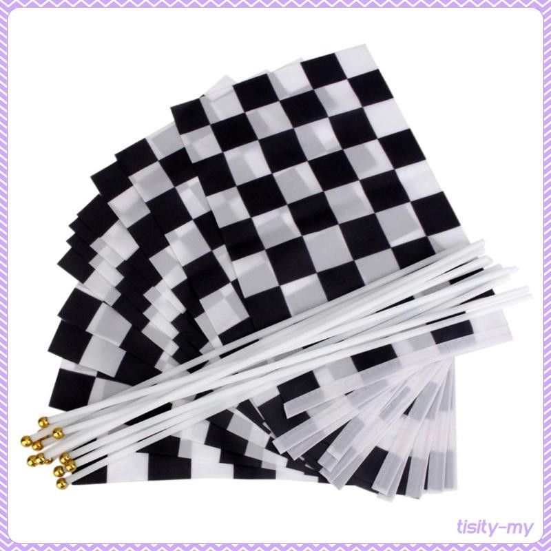 [TisityMY] 12 Checkered, Black, White, Checkered, Formula, , Racing ...
