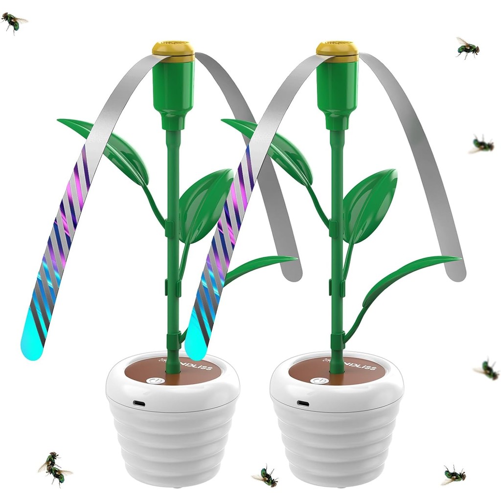Fly Fans for Tables, Flowerpot Modeling Fly Repellent Outdoor Indoor ...