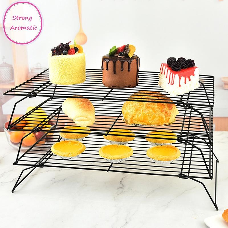 STRO Stainless Steel Non Stick Wire Grid Pastry Tray Cake Baking ...