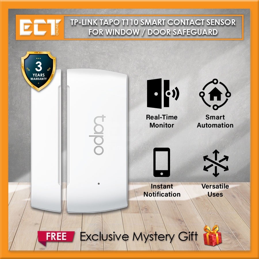 TP-Link Tapo T110 Smart Contact Sensor For Window / Door Safeguard ...