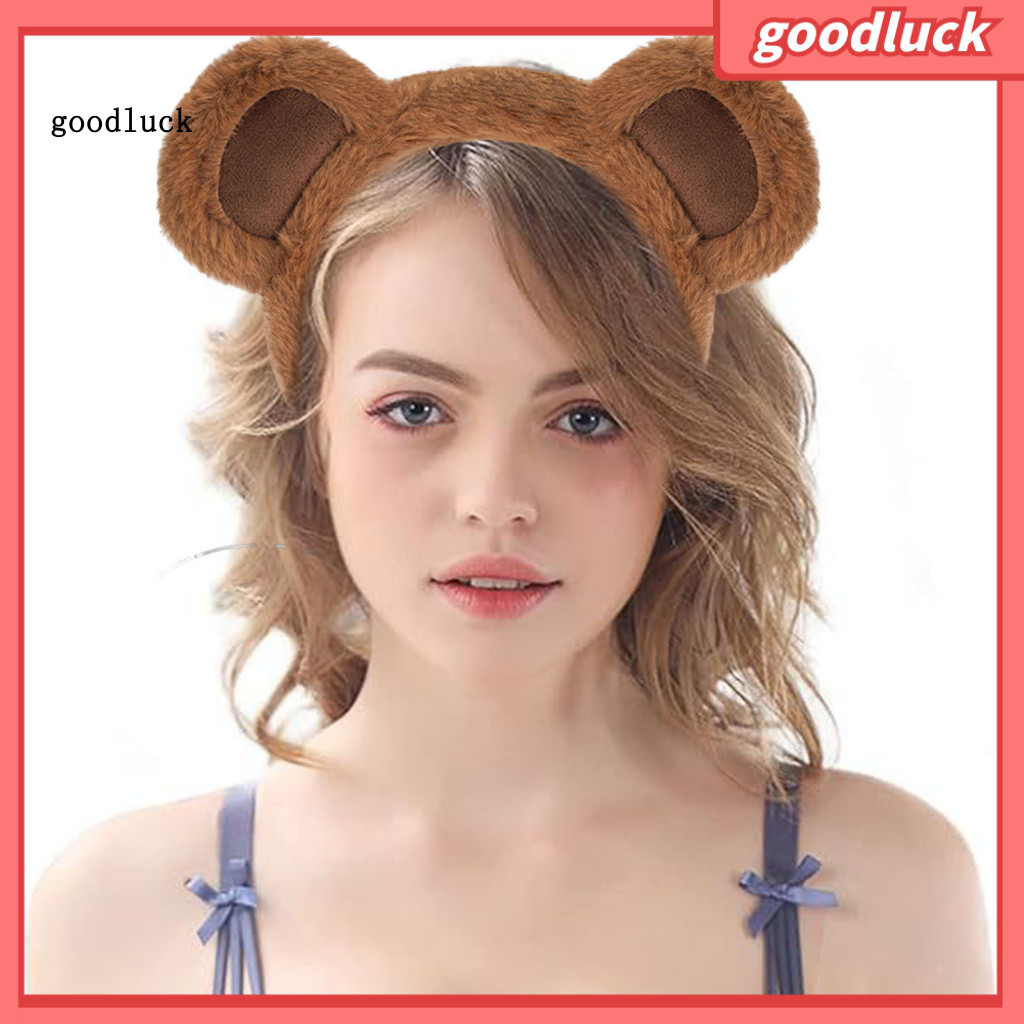 goodluck| Girls Headdress Plush Chipmunk Ears Set Adorable Bear Cosplay ...