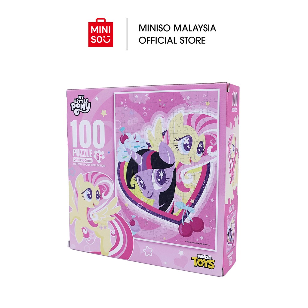 MINISO MY LITTLE PONY Puzzle 100 Keping (2 Model Campur) | 100-Piece ...