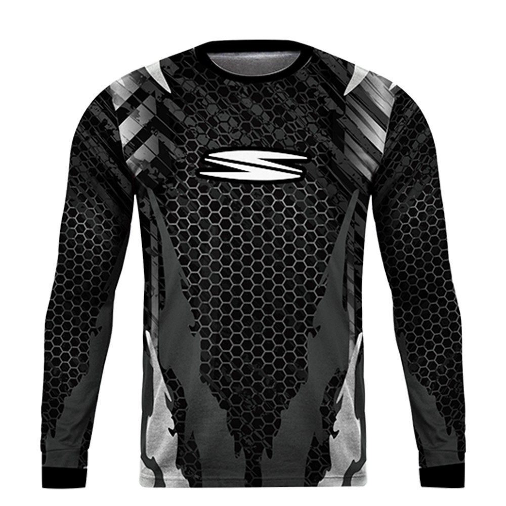SPYDER Long Sleeve T-Shirt Full Sublimation Dri-Fit Motorcycle Jersey 3D Cycling Jersey ...
