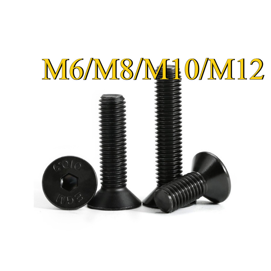 CSK Allen Screw/Black Carbon Steel 10.9 High Tensile skru//High Tensile ...