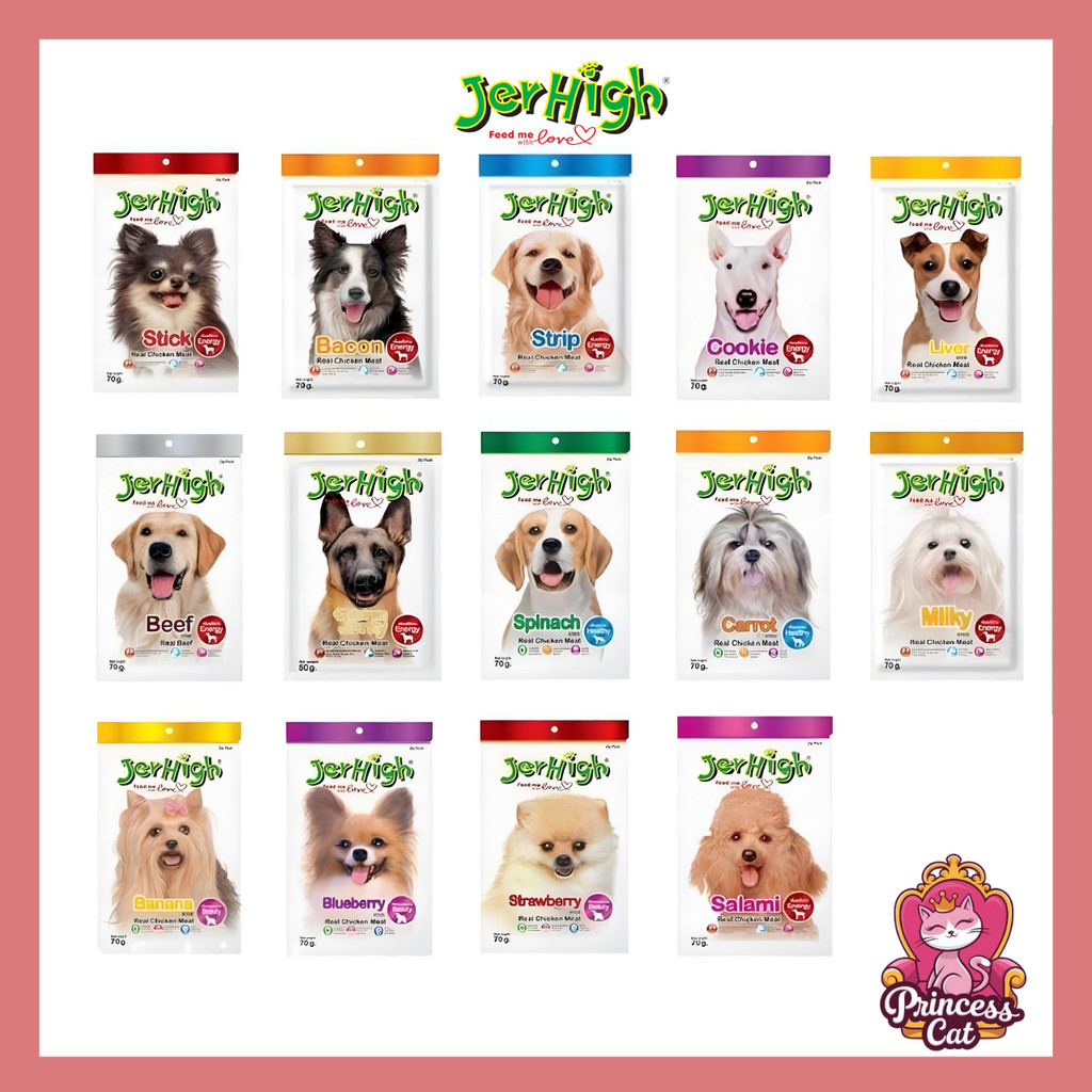 New Arrive !! JERHIGH REAL MEAT DOG SNACKS DOG TREATS (50G-70G ...
