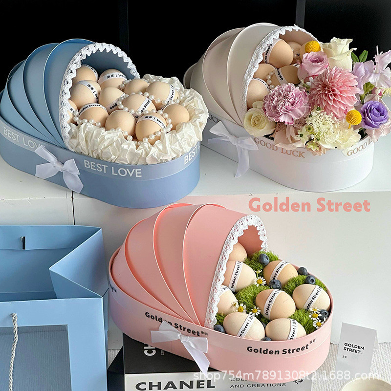 Kotak Bunga Buaian Kreatif Kotak Pembungkusan Bouquet Bunga Segar Kotak ...