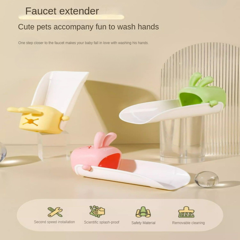 Splash-Proof Faucet Children Cartoon Faucet Extender Bathroom Kitchen ...
