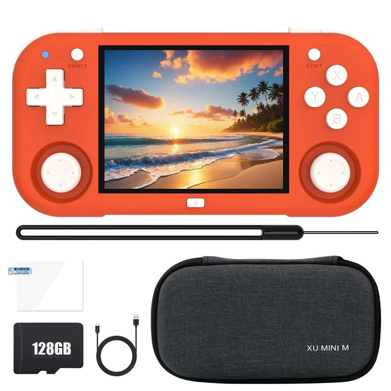XU Mini M Game Console 128GB 11700 Games 2.8 Inch IPS Linux Handheld ...