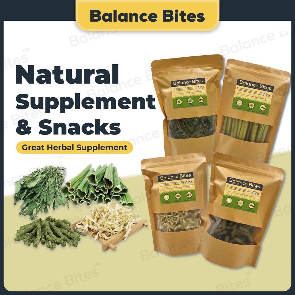 Balance Bites Supplement Dandelion Papaya Stems Timothy Sticks Herbal ...