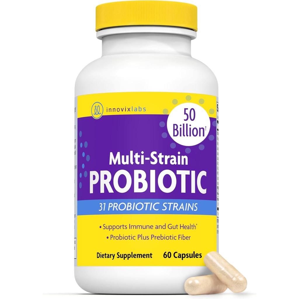 InnovixLabs Multi Strain Probiotics for Women & Men - Probiotic ...