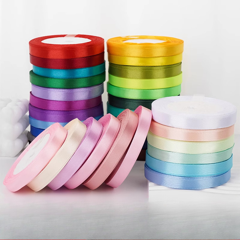 2cm /22m satin ribbon flower packaging ribbon cake gift decoration ...