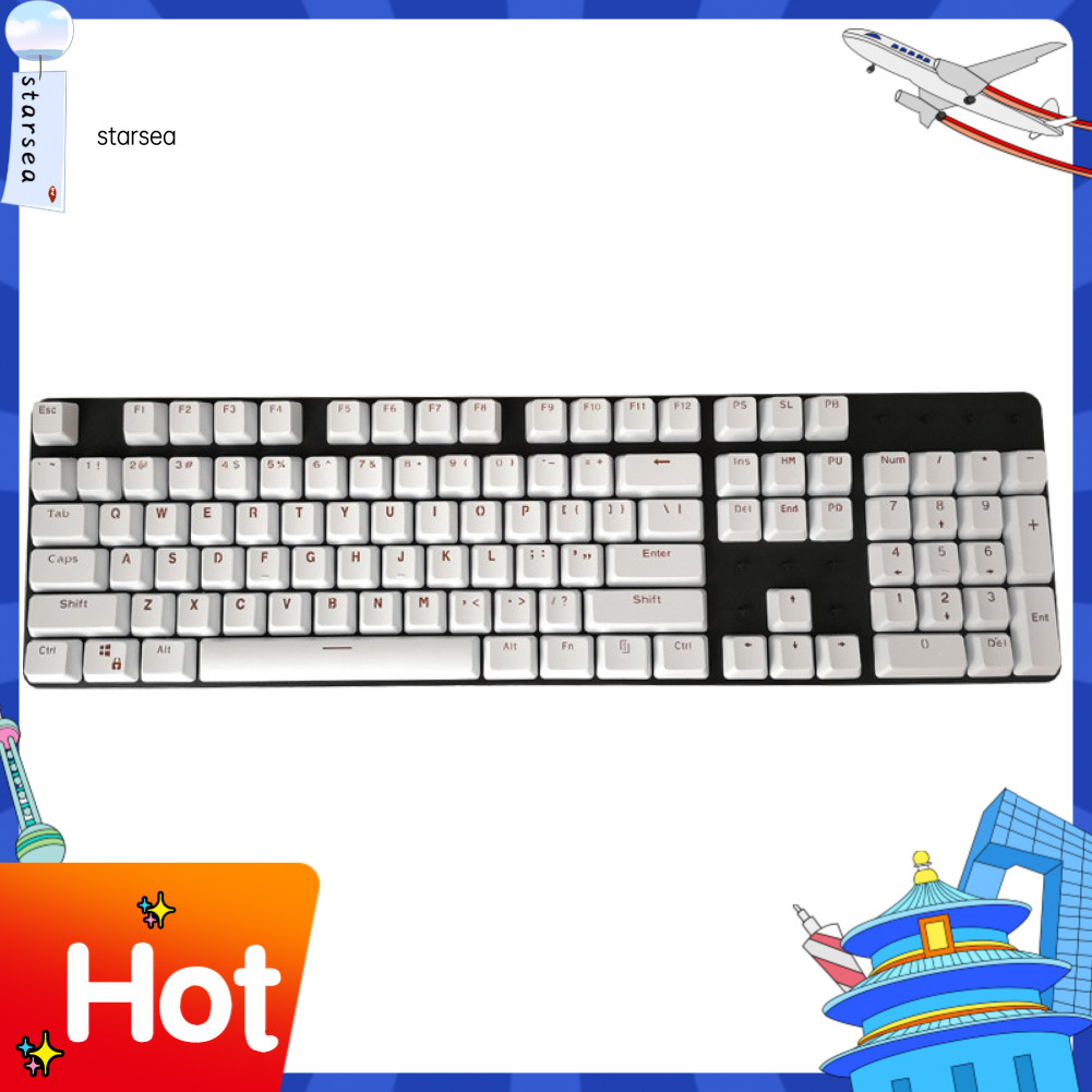 SRA ZK 104Pcs/Set PBT Universal Backlit Key Cap Keycaps for Cherry ...