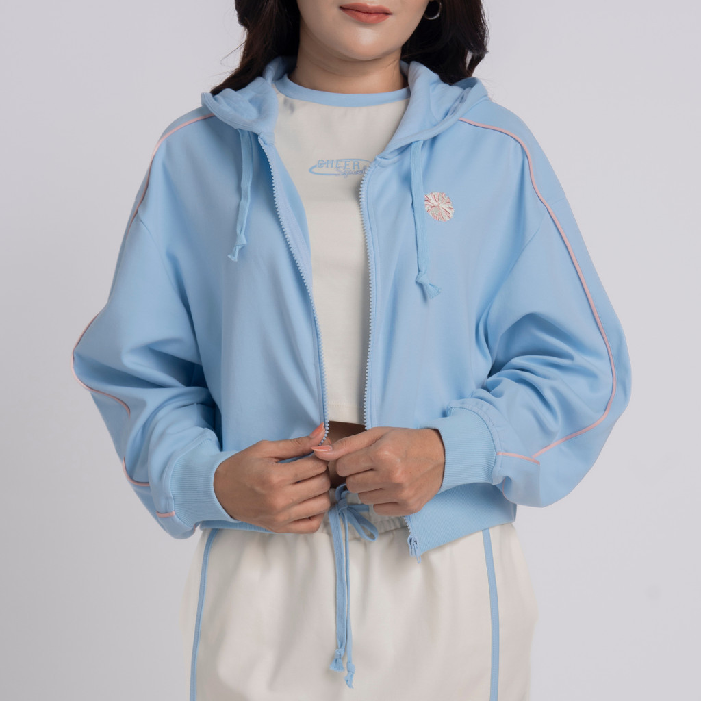 Colegacy Women's Cheer Squad Collection Cropped Hoodie Jacket (S-XL ...
