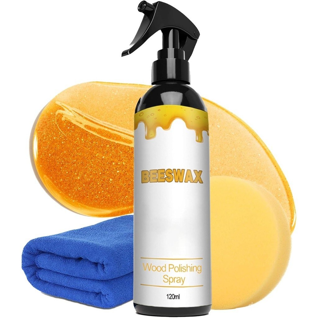 Natural Beeswax Care Spray & Restorer, 4Floz Jaysuing Beeswax Wood ...