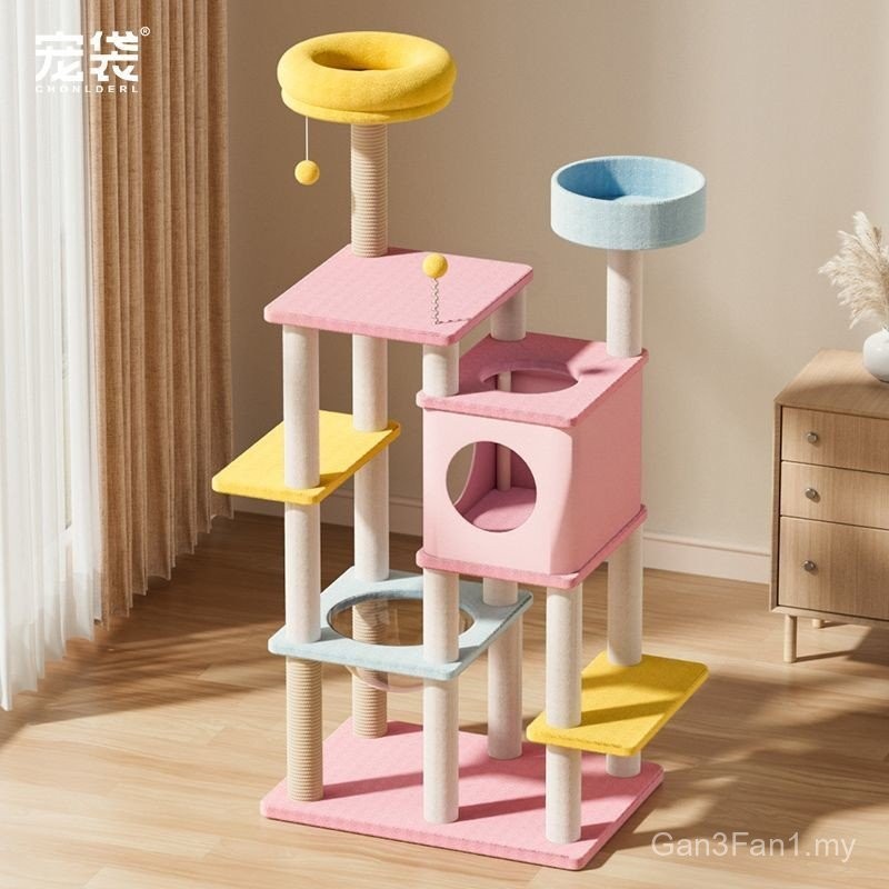 [Keselesaan Sarang Gebu] Rangka Memanjat Kucing Rumah Kucing Pokok ...