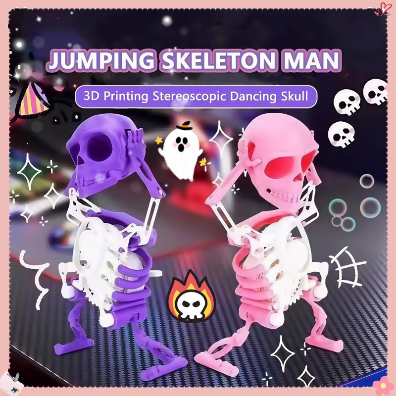Skeleton Man Dancing Swing Clockwork 3D Printing Fun Music Small Toys ...