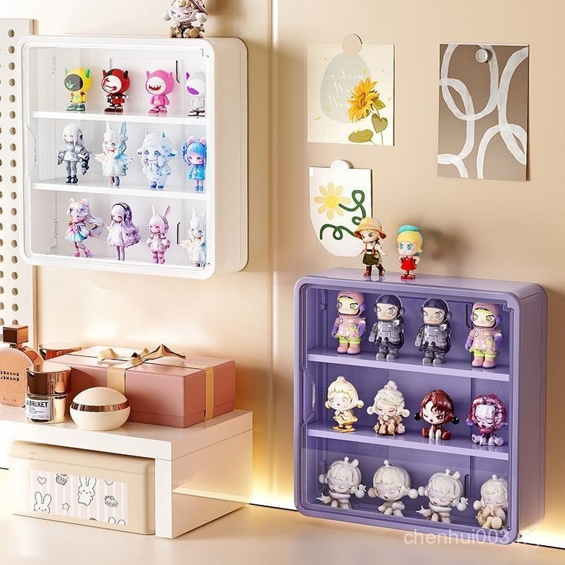 Wall-Mounted Storage Display Rack Storage popmart Display Box Wall ...