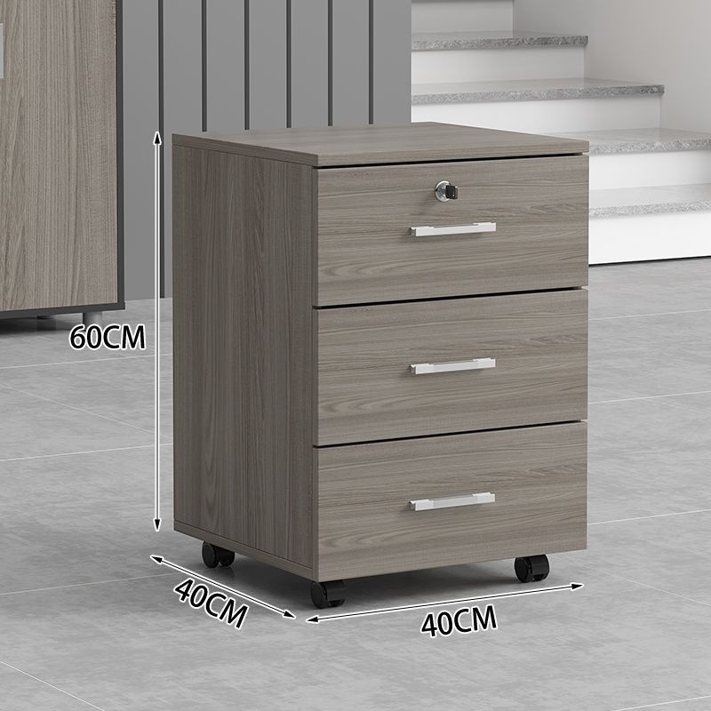 Office Under Desk Cabinet Wooden File Cabinet with Lock Storage Locker ...