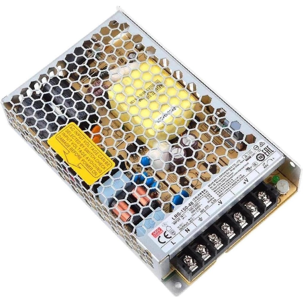 Jenis Tertutup 158.4W 48V 3.3A LRS-150-48 Meanwell AC-DC Output Tunggal ...