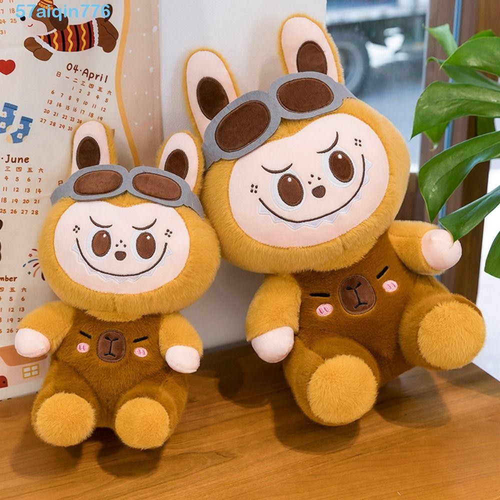 AIQIN Labubu Plush Stuffed Doll, Cartoon Capybara Labubu Time Plush Toy ...