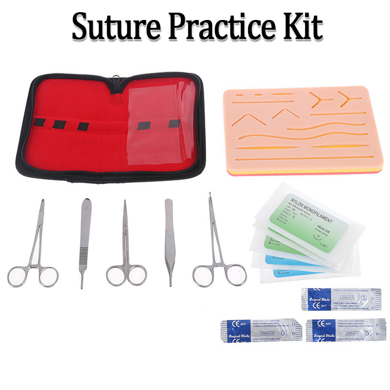 15Pcs/Set Surgical Suture Practice Training Kit Surgical Skin Operate ...