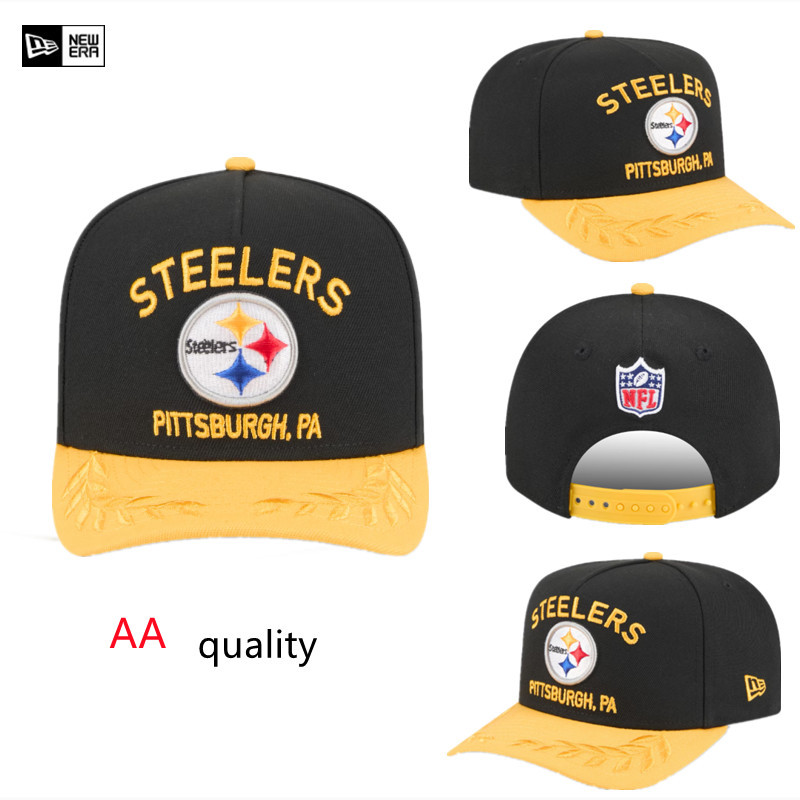 Youth Men's New Era Black/Gold Pittsburgh Steelers 2025 NFL Draft ...