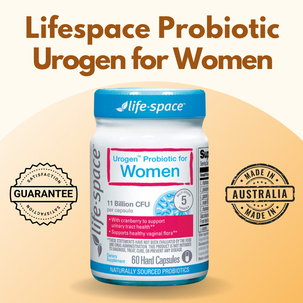 LIFESPACE Probiotic Urogen for Women with Cranberry (60 capsules ...
