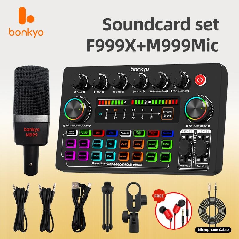 Soundcard bonkyo F999X+M999 , Kualiti Bunyi Lossless, Menyokong ...