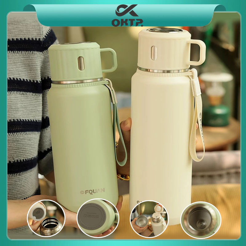 (Local delivery)Stainless Steel Handheld Thermos Bottle Insulated ...