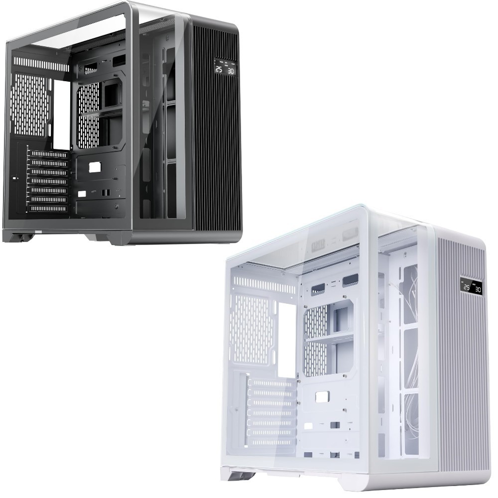 1st Player RT7 ATX Gaming Casing Tempered Glass USB-C Support with LCD ...