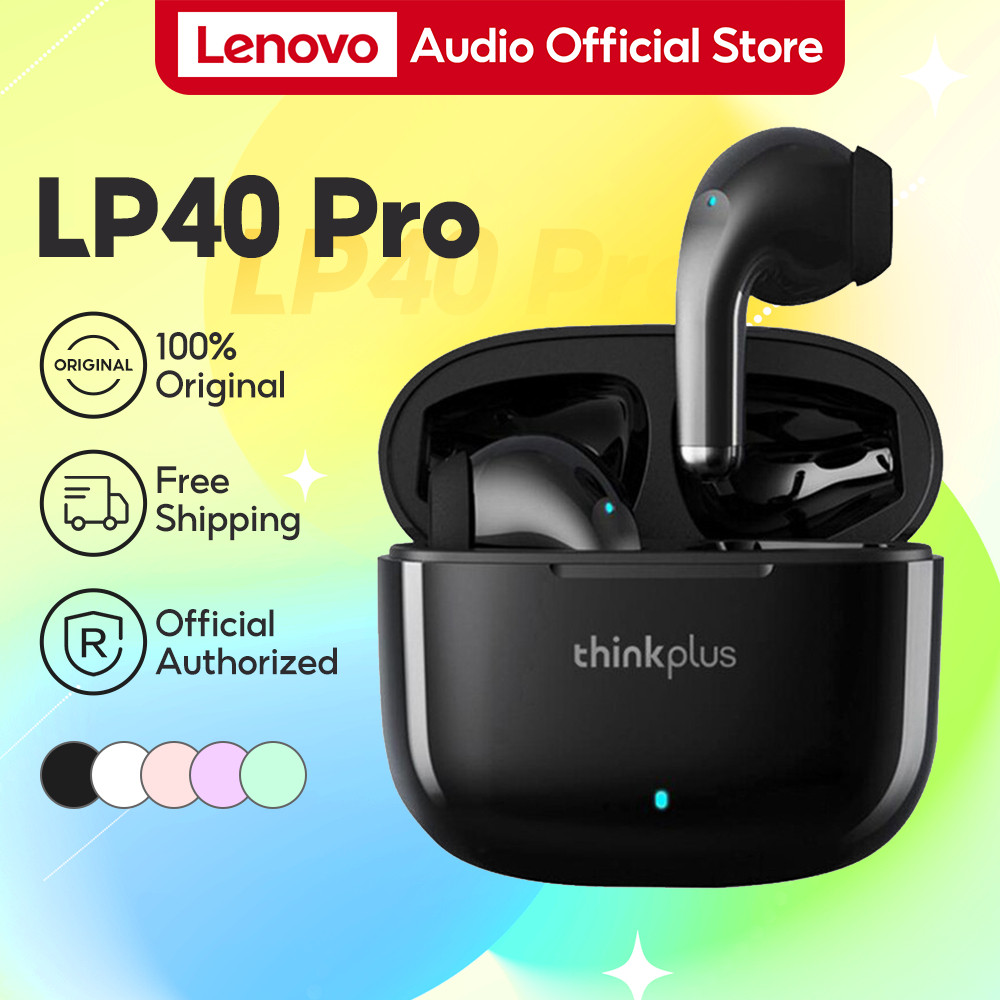 Lenovo Earbuds LP40 PRO And LP40 LP40S IPX5 True Wireless Earphone Bluetooth 5.1 HD Stereo Low ...