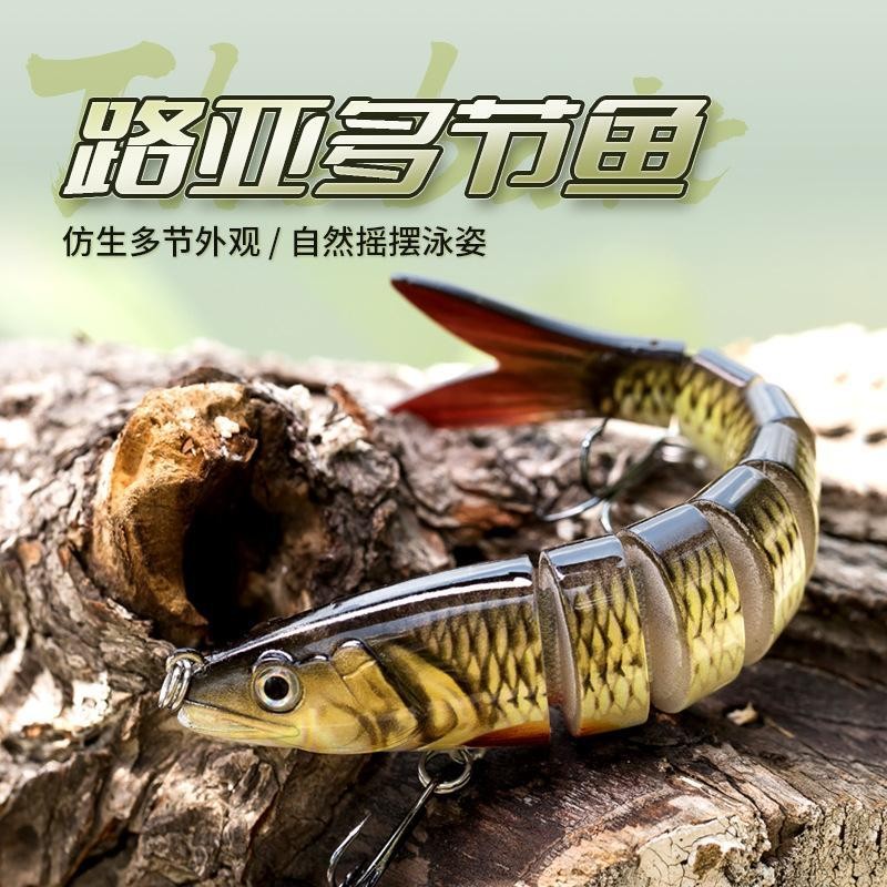 Multi-Section Fishing Bait Bionic Fake Bait Lure Bait Lead Fish Long ...