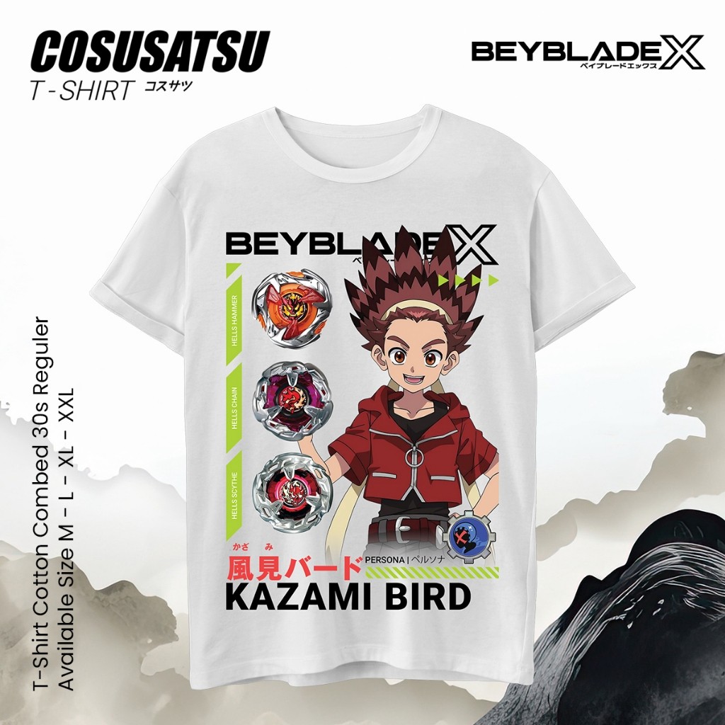 Kazami Bird Robin Beyblade X T-Shirt | Shopee Malaysia