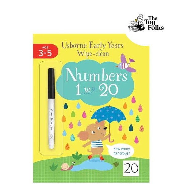 Usbourne Early Years Wipe Clean Numbers 1 to 20 | Shopee Malaysia