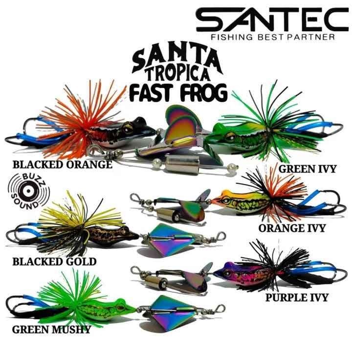SANTEC FAST FROG SANTA TROPICA BUZZBAIT [ Semacam Boytep Noisy Frog ...