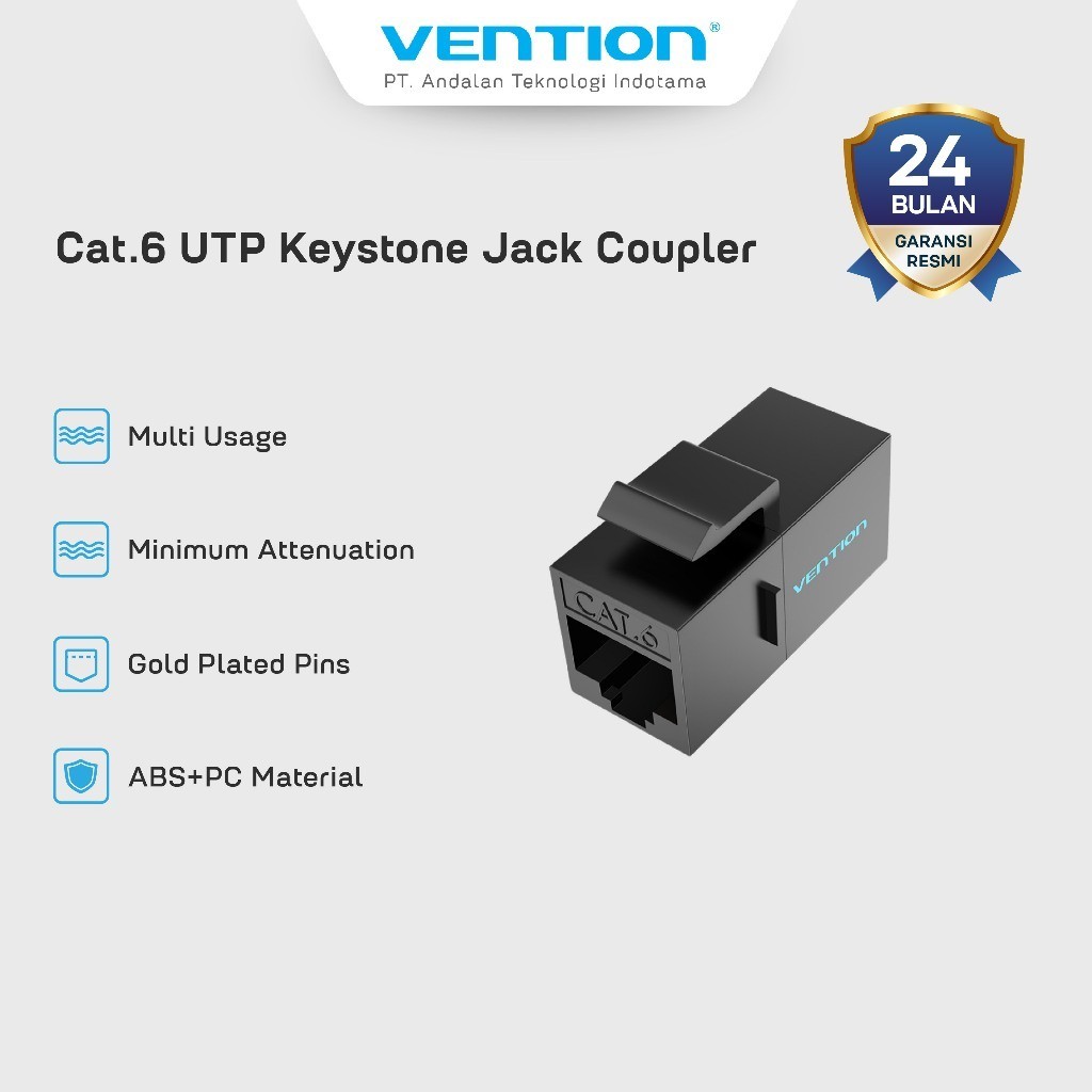 Vention Modular Ethernet Extender Keystone Jack Coupler RJ45 Cat6/Cat5e ...