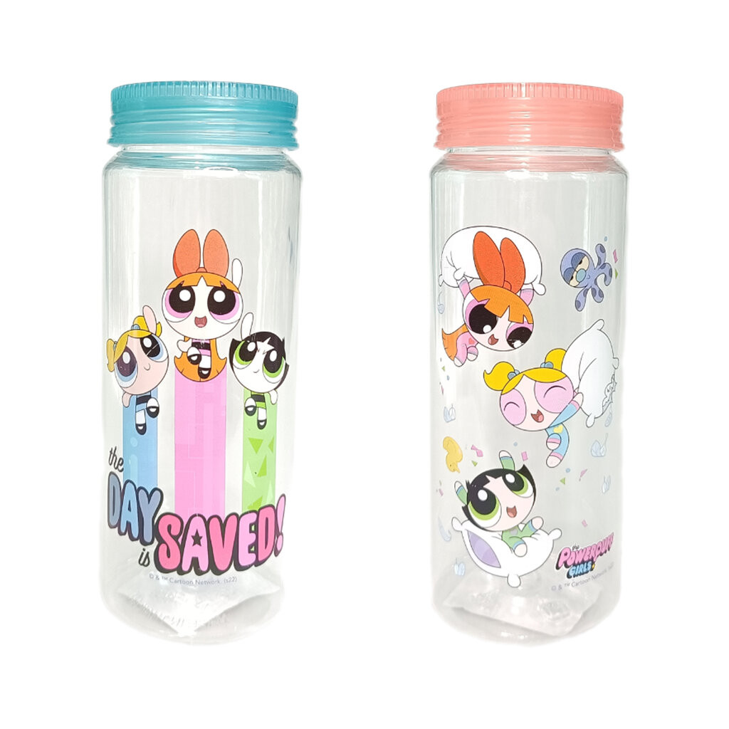 Bottle Water The Powerpuff Girls Cartoon Network Open With Lid Glass ...