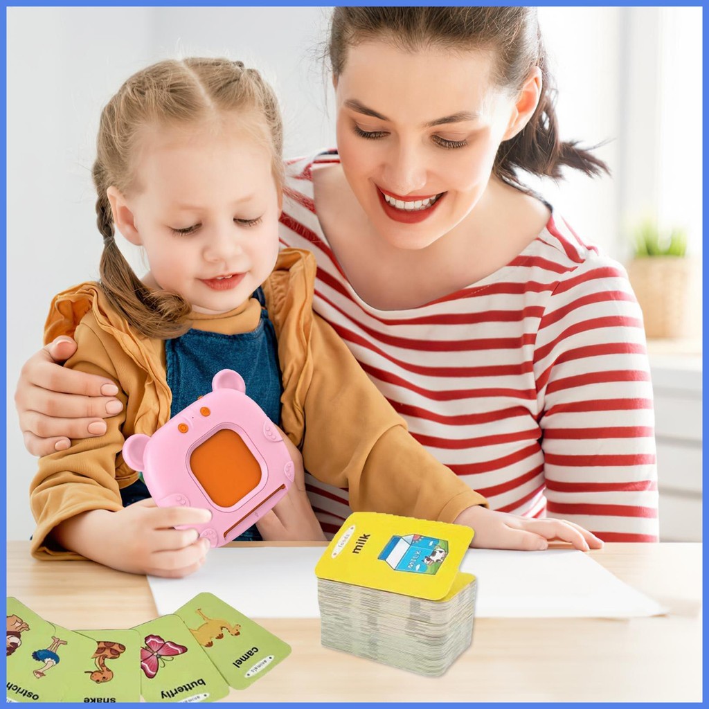 Talking Cards Educational Talking Flashcards Learning Toy Fun Vivid Preschool Learning ...