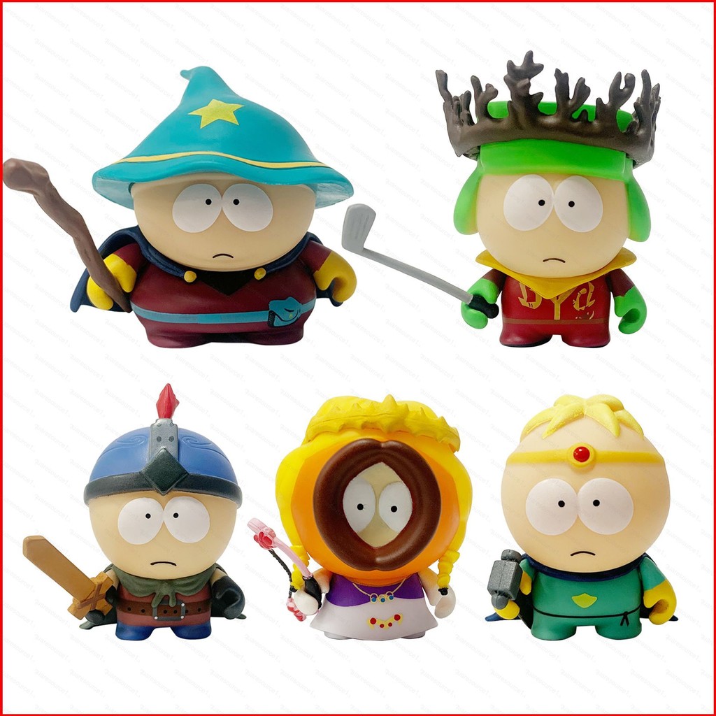 SQ1 5pcs South Park Action Figure Eric Theodore Cartman Kyle Broflovski ...