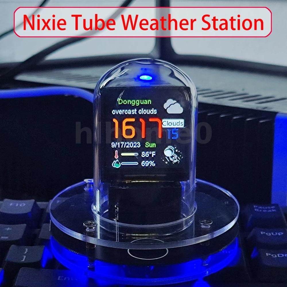 Smart WIFI RGB Neon Tube Clock Nixie Tube Clock Smart Wifi Glow DIY ...