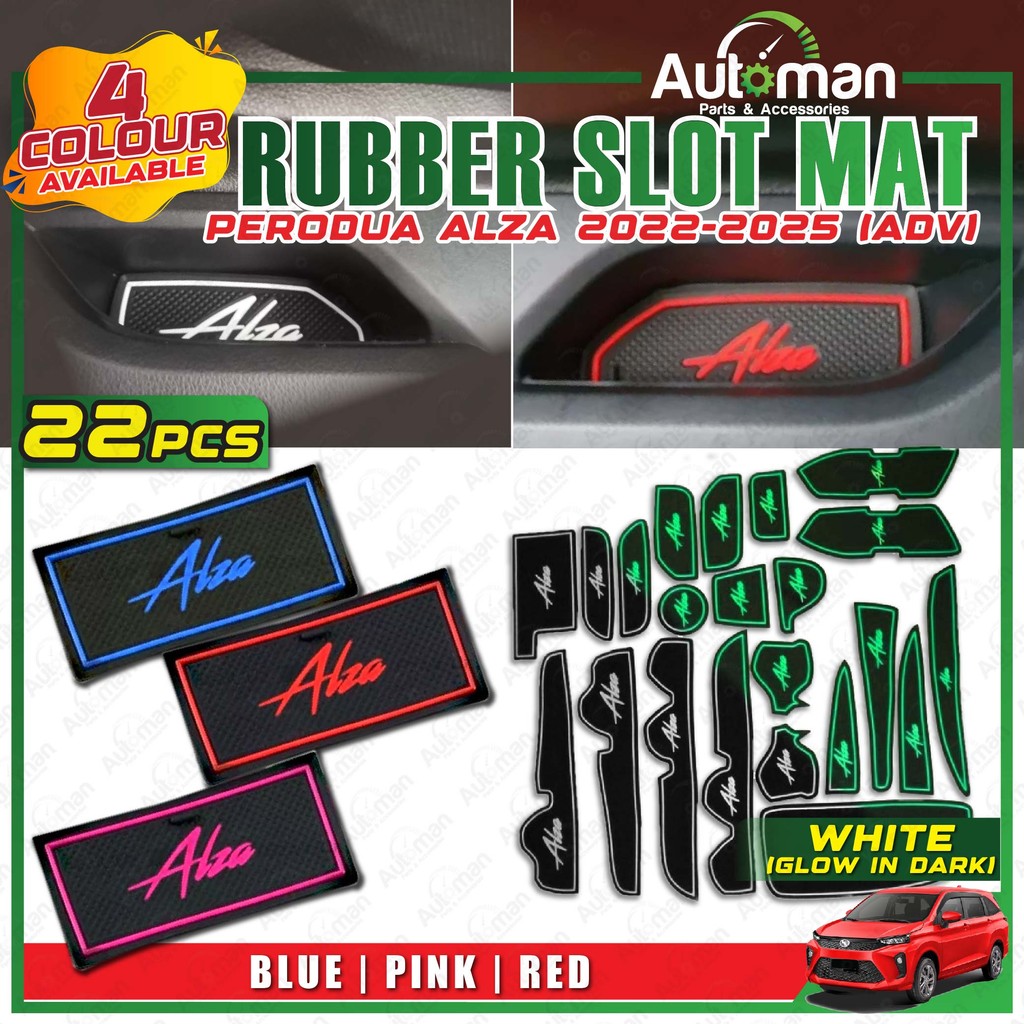 Perodua Alza New 2022 - 2025 Interior Rubber Slot Mat Storage Carpet ...