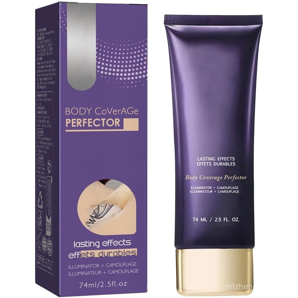 Full Coverage Leg & Body Concealer Cream with Brush – Waterproof Tattoo ...