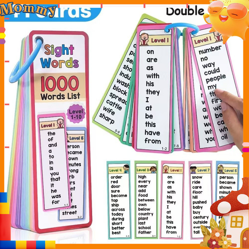 【🇲🇾 Ready Stock】1000 English Sight Words Flashcards 41 cards Dolch ...