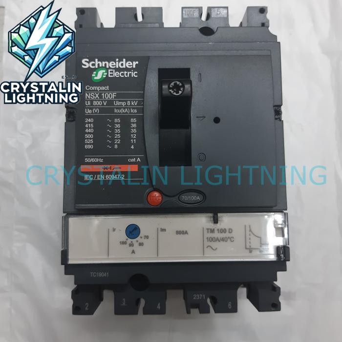 Mccb NSX 100F 70/100A 3POLE 3PHASE | Shopee Malaysia
